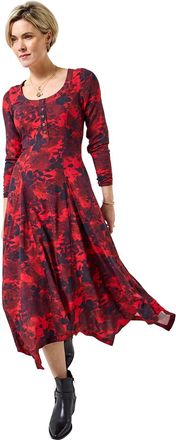Joe Browns Damen Lace Back Boho Maxi Dress Kleid, rot, 44