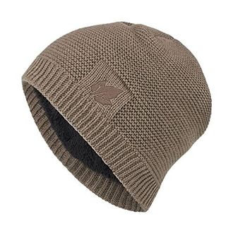 Generic 2026 Nouveaux Hommes Unisexe Solide Chapeau Tricot&eacute; Hiver Chaud Tricot Chapeau, kaki, Taille unique