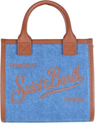 MC2 Saint Barth Femme, Sacs, Bleu, Taille: ONE Size Vanity Handbag