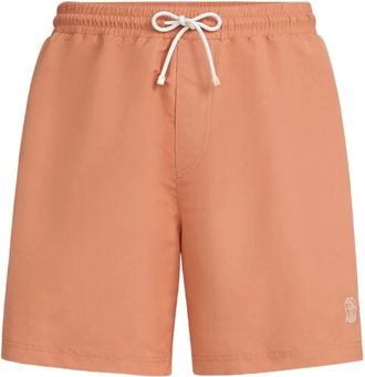 Brunello Cucinelli Homme, Maillots de bain, Orange, Taille: 3XL Short de Bain avec Taille &Eacute;lastique
