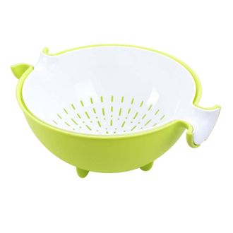 Cabilock K&uuml;chen-sieb-set Mit Sch&uuml;ssel Gro&szlig;es Abtropfsieb Aus Pp Und Abnehmbare Sp&uuml;lsch&uuml;ssel Gr&uuml;n