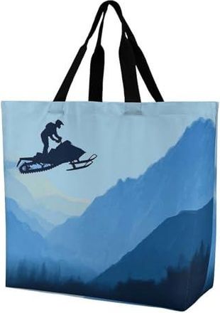 Generic Motoneige Sac Courses D&eacute;contract&eacute; Sacs De Courses L&eacute;ger Sac A Main Femme Pour Universit&eacute; Gym Quotidienne