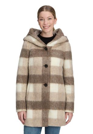 AMBER & JUNE Kurzjacke Damen mit Kapuze