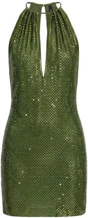 Self Portrait Robe Courte - Vert