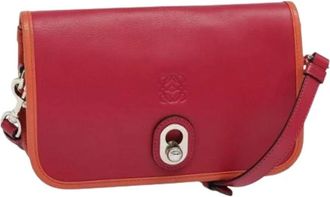 Loewe Pre-owned Cuir sacs-ports-paule - Femme - Pre-owned - Rouge - Taille: ONE Size
