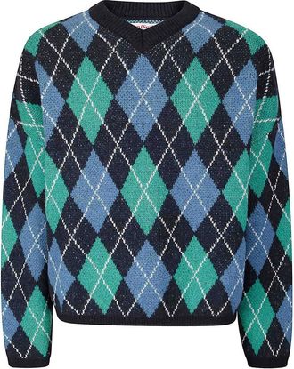 Stockholm Surfboard Club Stockholm (Surfboard) Club V-Pullover - Blau