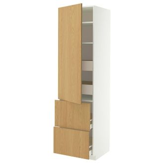 IKEA METOD / MAXIMERA Hochschr. B&ouml;d/4 Schubl./T&uuml;r/2 Fro