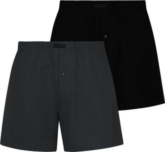 Bruno Banani Loose Fit Boxershorts 2er Pack anthrazit-schwarz M