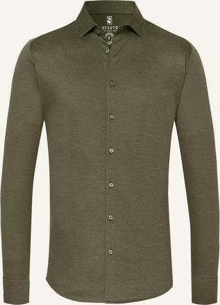 DeSoto Desoto Jerseyhemd Slim Fit gruen