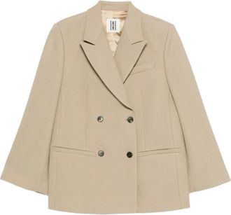 By Malene Birger Femme, Vestes, Beige, Taille: 38 FR Ramo Twill Blazer