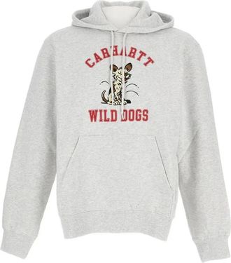 Carhartt Work in Progress Homme, Sweatshirts et sweats à capuche, Gris, Taille: XL Hooded Wild Dog Sweat