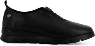 Melluso Mocassin Souple pour Femme avec &eacute;lastique en Cuir Noir 055002z 36