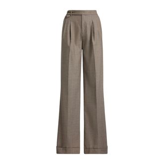 Ralph Lauren Wilva Full Length Pleated - - Trousers - Damen - Beige - XS