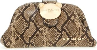 Rue Madam Femme, Sacs, Beige, Taille: ONE Size The Pouch Exotique