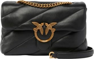 Pinko Pinko, Femme, Sacs, Noir, Taille: ONE Size Classic Love Bag Puff Maxi Quilt