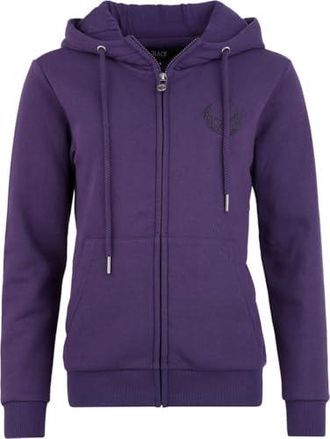 Black Premium by EMP Femme Veste &agrave; Capuche Violet fonc&eacute; avec Bords-c&ocirc;tes L