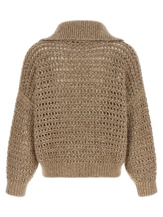 Brunello Cucinelli Dazzling Cardigan - Beige