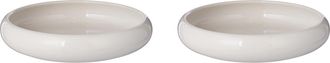 Butlers 2er-Set Pastateller &Oslash; 23cm Creme Steinzeug -BOOGY- Geschirr f&uuml;r Pasta & Nudeln | moderne tiefe Teller minimalistisches Design | Mikrowellen- und sp&uuml;lm