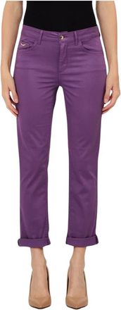 Liu Jo Femme, Pantalons, Violet, Taille: W25 Pantalon Skinny avec Revers