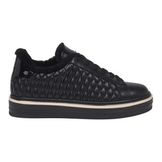 Baldinini Schwarzer gesteppter Leder-Sneaker - - Shoes - Damen - Schwarzk - 39 EU