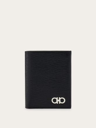 Ferragamo Herren Kreditkartenetui mit Gancini-Ornament Schwarz