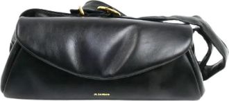 Jil Sander Pre-owned Sac bandouli&egrave;re Cannolo en cuir - Femme - Pre-owned - Noir - Taille: ONE Size