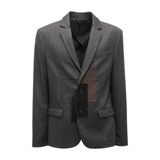 Imperial Giacca Fischgr&auml;tenmuster Sakko - - Jackets - Herren - Grau - L