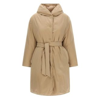 Weekend Femme, Manteaux, Beige, Taille: 40 FR Banfy Reversible Down Jacket