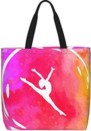 Generic Sac De Courses Danseuse Mignonne Sac &Agrave; Provisions R&eacute;utilisable Lavables Sacs En Toile Pour Femmes, Pour Femmes, Burea, Shopping, Voyage