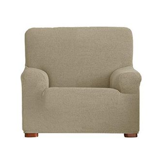 Eysa Dorian elastisch Sofa &uuml;berwurf 1 Sessel, Chenille, 11-beige, 37 x 9 x 29 cm