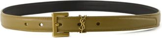 Saint Laurent Cassandre Gürtel mit Schnalle - Grün