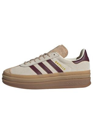 adidas Originals Adidas Womens Gazelle Bold Schuh Cream White/Maroon/Magic Beige 39 1/3