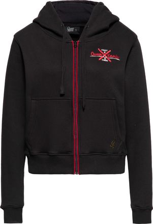 Queen Kerosin Damen Kapuzensweatjacke Fast & Curvy