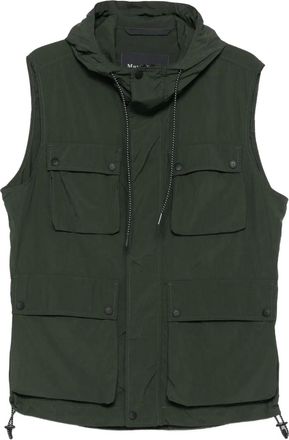 Marc O'Polo Kapuzenweste mit mehreren Taschen - Grün