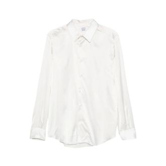 Mazzarelli Homme, Chemises, Blanc, Taille: 2XL Riga Seta LS Bianc