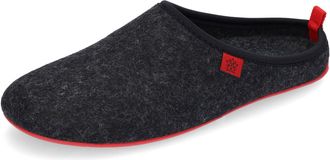 Andres Machado Hausschuhe für Damen - Sommer - DYNAMIC - Unisex Pantoffeln - Wolle und Filz - rutschfeste Gummisohle und herausnehmbares Fußbett - Schwarz Rot EU 37