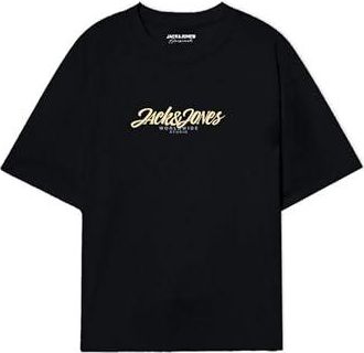 Jack & Jones Jortavira T-Shirt SS Crew Neck FST pour Homme, Noir, XL