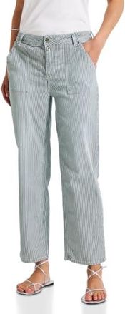 Street One A379427 Jean rayé, Indigo Stripe Washed, 32W / 28L Femmes