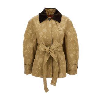 Erdem Single-Breasted Coats - - Jackets - Damen - Beige - M