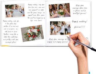 Generic Hochzeitsausschnittalbum f&uuml;r Schilder, Besucherregister der Geburtstagsfeiern, Eintrittsbuch | Partyg&auml;steb&uuml;cher mit festem Einband f&uuml;r Hochzeitsempf&auml;n