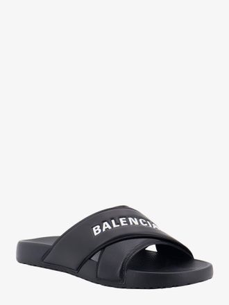 Balenciaga Mens Slide Sandals Eva Black Polyurethane