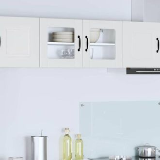 vidaXL vidaXL Armoire de cuisine Lucca Blanc brillant 80 x 31 x 40 cm