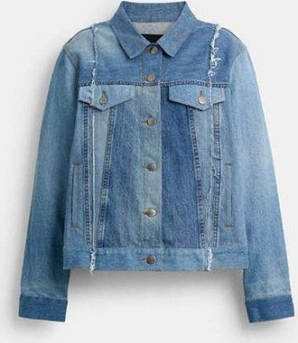 Coach Jacke Aus Wiederverwendetem Denim
