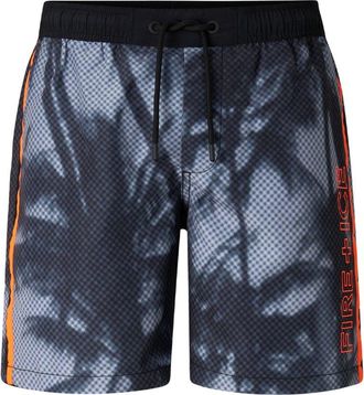 Bogner Fire + Ice Badeshorts Sorin f&uuml;r Herren - Schwarz/Grau/Orange - 50