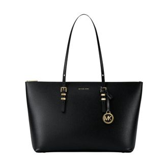 Michael Kors Quinn Gro&szlig;e Signature Logo Ledertasche - - Bags - Damen - Schwarzk - ONE SIZE