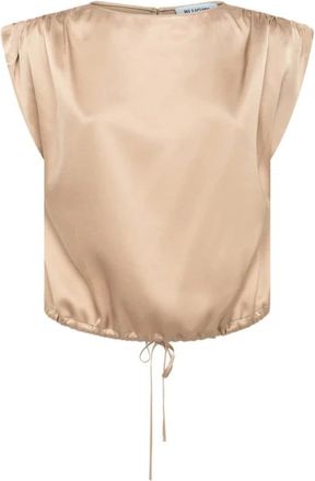 Blugirl Femme, Blouses et Chemises, Beige, Taille: 34 FR Top en Viscose