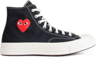 Comme Des Gar&ccedil;ons Small Red Heart Hi Top Sneakers