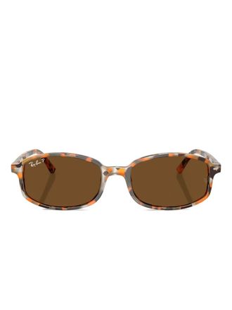 Ray-Ban lunettes de soleil &agrave; effet &eacute;cailles de tortue - Marron
