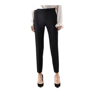 Moschino Hose aus Acetat-Polyester mit Rei&szlig;verschluss - - Trousers - Damen - Schwarzk - XS