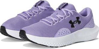 Under Armour Womens Charged Surge 4, (538) Transparent/Black/Black, 8.5, US